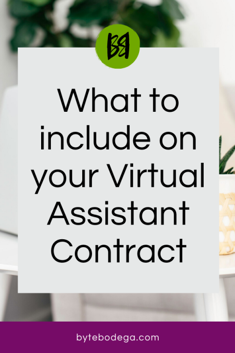Essential Items for a Virtual Assistant Contract | Byte Bodega